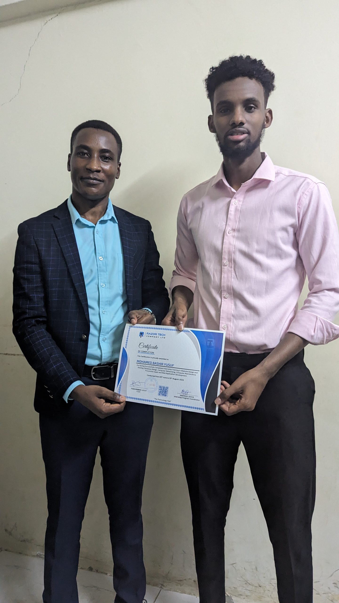 internship completion (June intake) Razor Tech Company - RAZOR TECH ...