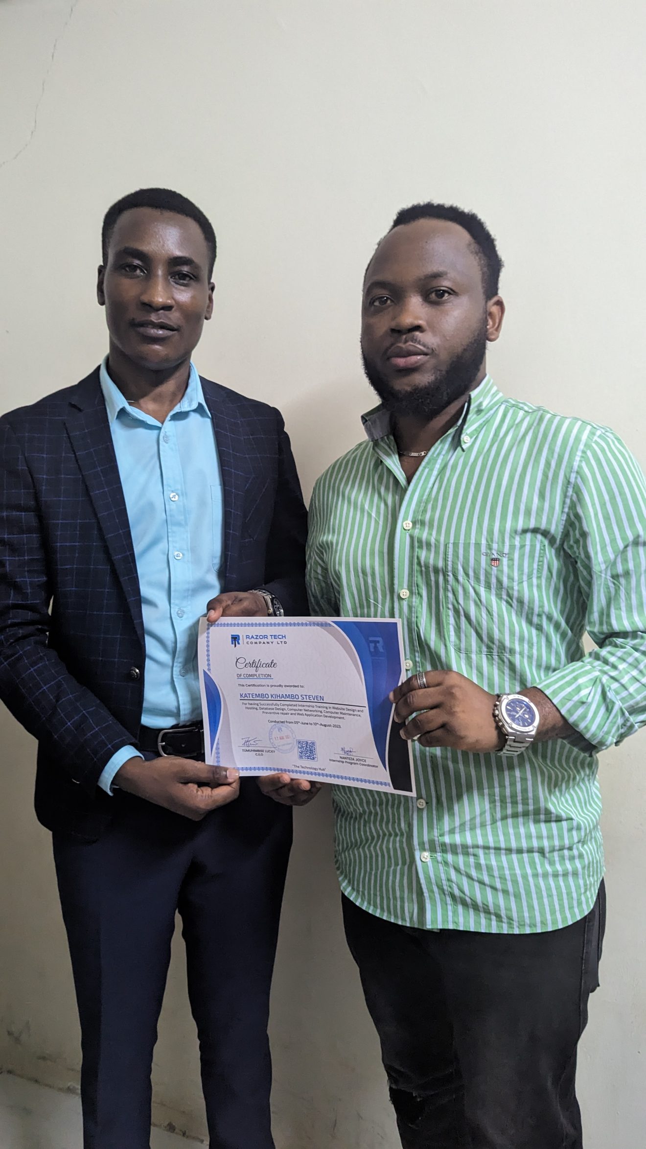 internship completion (June intake) Razor Tech Company - RAZOR TECH ...