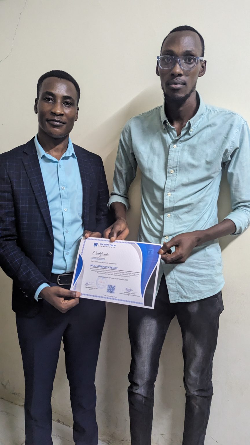 internship completion (June intake) Razor Tech Company - RAZOR TECH ...