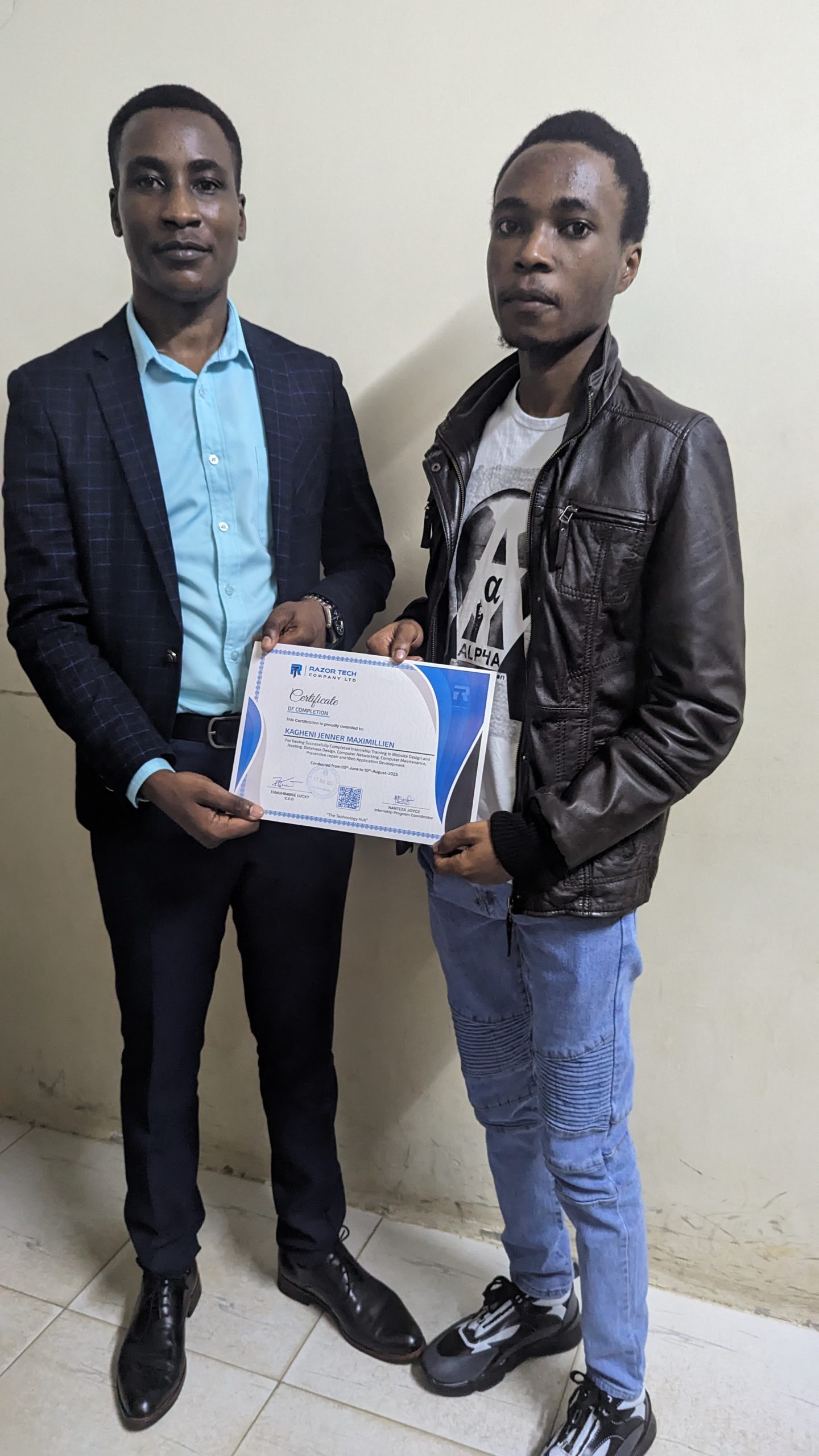 internship completion (June intake) Razor Tech Company - RAZOR TECH ...