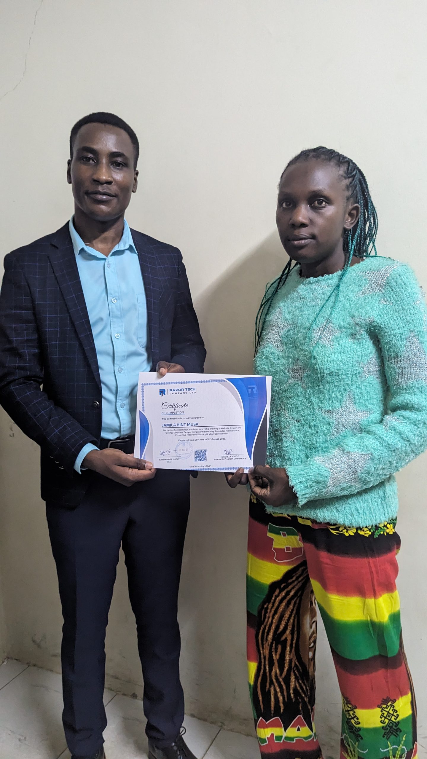 internship completion (June intake) Razor Tech Company - RAZOR TECH ...